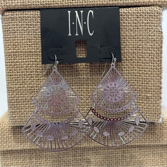 INC International Concepts | Jewelry | Nwt Inc Earrings Long Dangle Fan ...